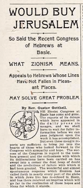 The Blogs: The First Zionist Congress -- a story told in objects ...