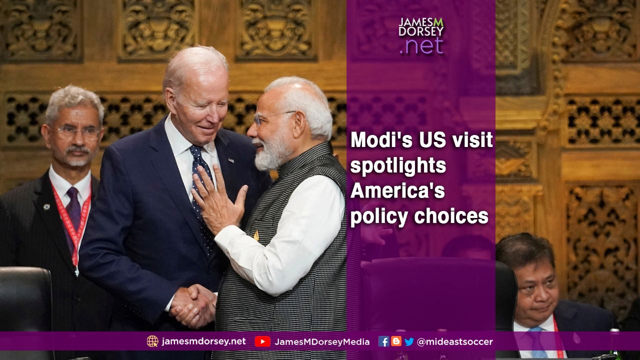 The Blogs: Modi's US visit spotlights America's policy choices | James M. Dorsey | The Times of ...
