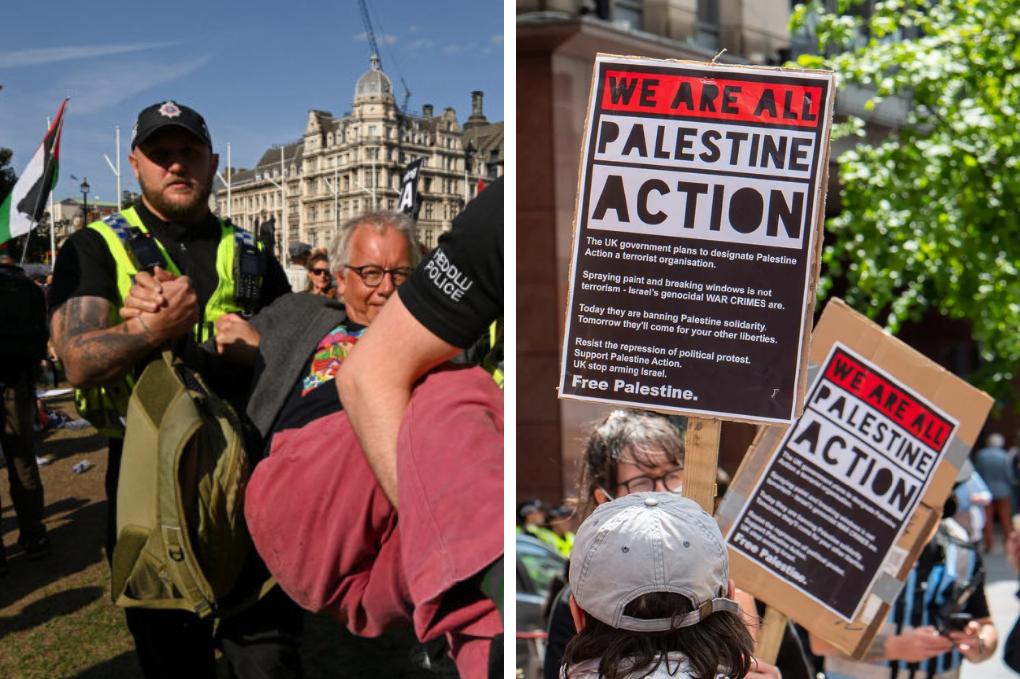 The Blogs: 466 Palestine Action Protesters Arrested; Free Speech Is ...
