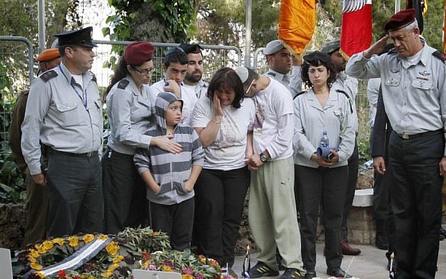 IDF chief lays Israeli flags on fresh IDF tombstones | The Times of Israel