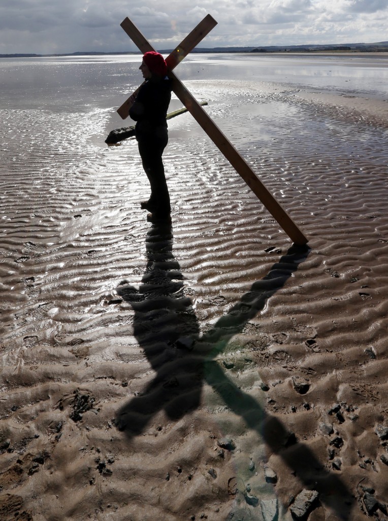 'Crucified' in Trafalgar Square | The Times of Israel