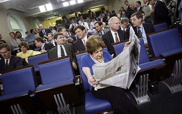 Journalist Helen Thomas, who said Jews 'should get the hell out of ...