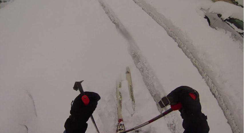 Watch: Man slaloms in snowy Jerusalem | The Times of Israel