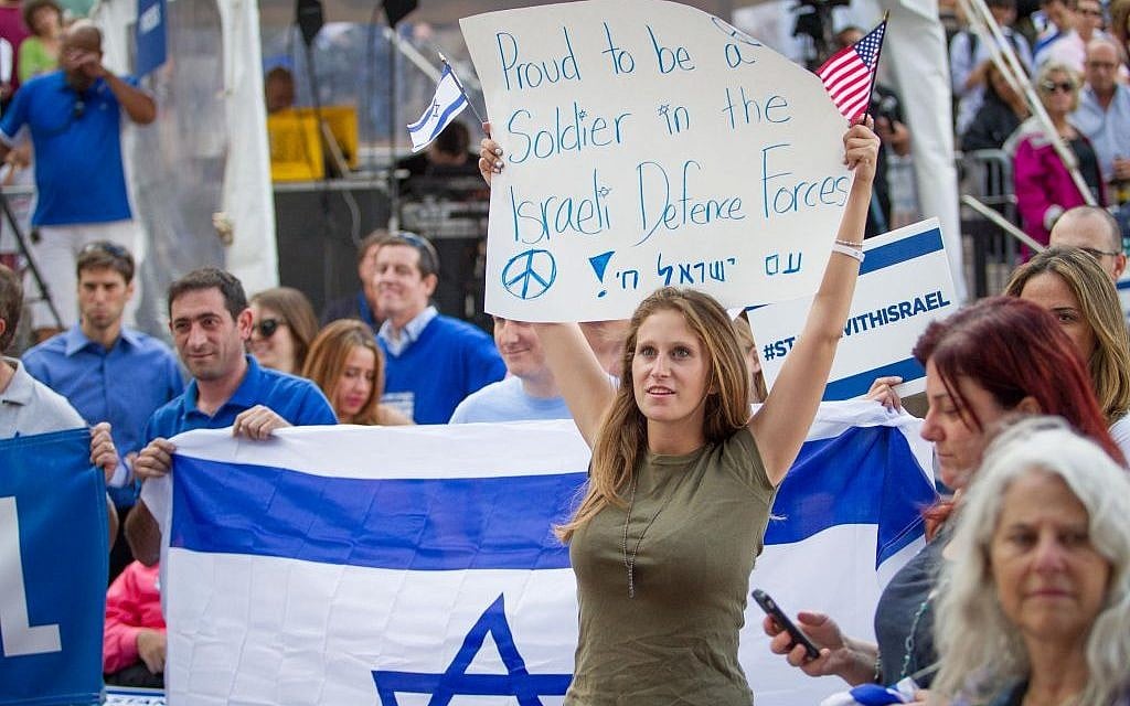 Boston city hall scene of 3,000-strong Israel rally | The Times of Israel