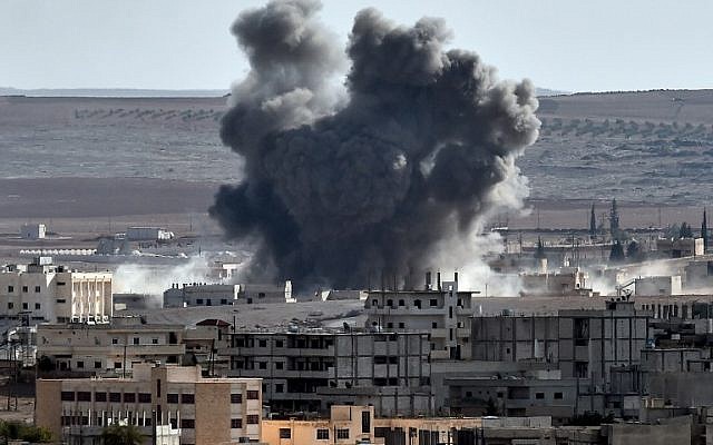 Most of Kobani still under Kurdish control, US says | The Times of Israel