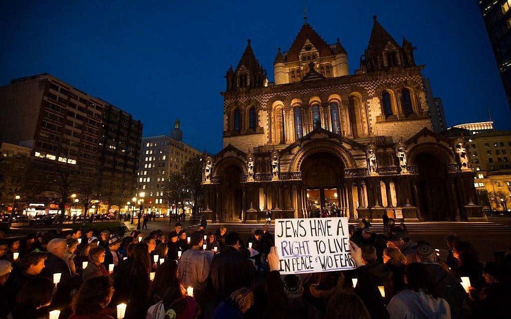 Boston Jews mourn Jerusalem massacre victims at vigil | The Times of Israel