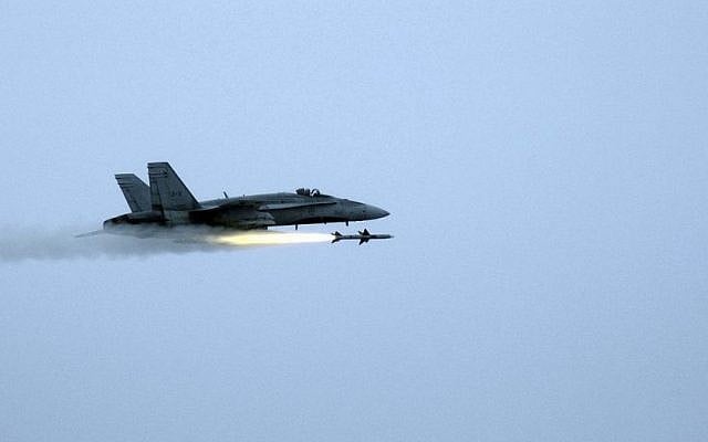 Canadian warplanes launch first airstrike in Iraq | The Times of Israel