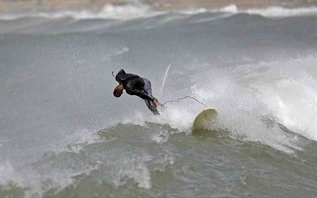 Surf's up in Gaza Strip for the brave amid hardship | The Times of Israel