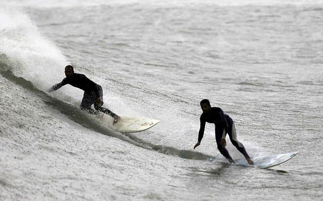 Surf's up in Gaza Strip for the brave amid hardship | The Times of Israel