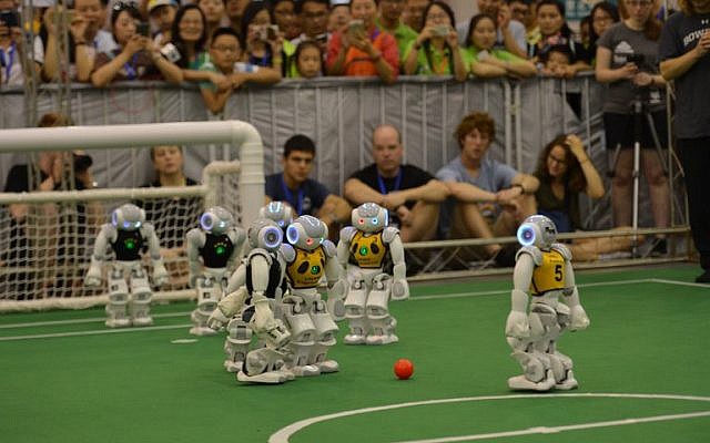 US beats Iran in robot soccer final | The Times of Israel