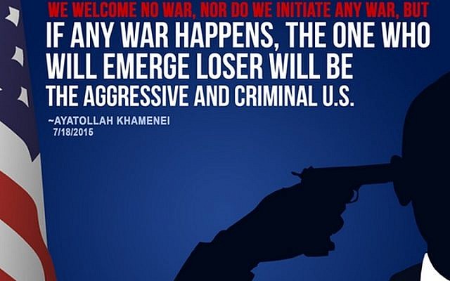 Khamenei tweets image appearing to show Obama committing suicide | The ...