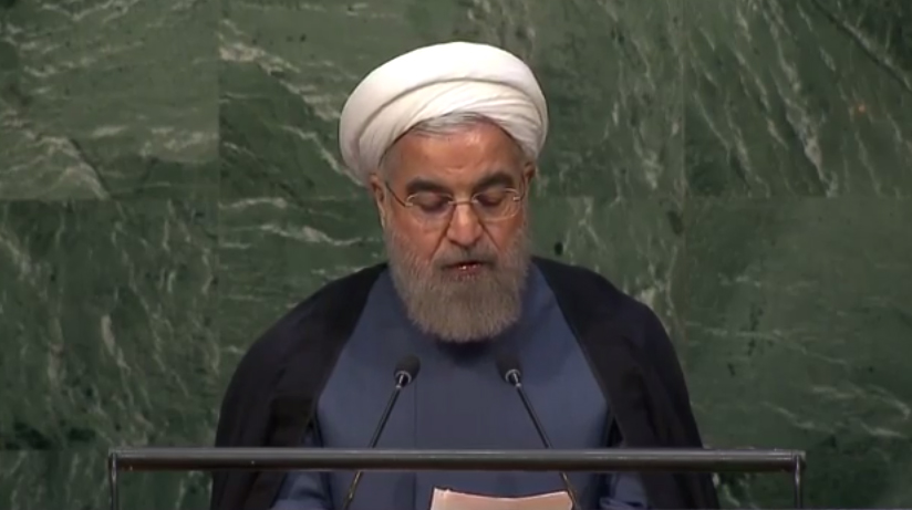 While Rouhani speaks, Iranian-Americans protest rights abuses | The ...