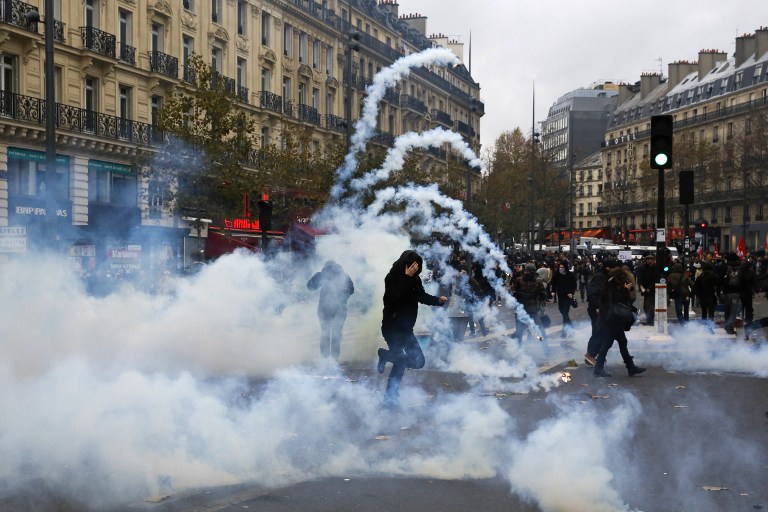 208 rioters held amid clashes ahead of UN summit in Paris | The Times ...