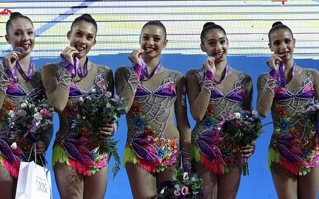 Israeli rhythmic gymnastics team wins gold at European Championships ...