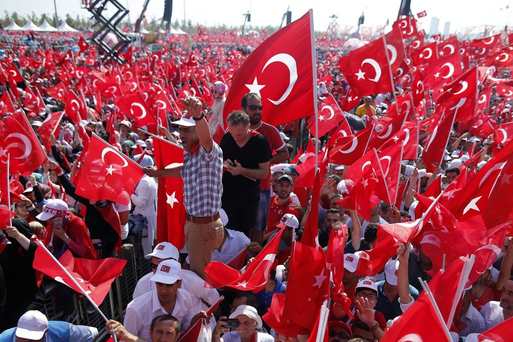 Turks paint Istanbul red with massive unity rally | The Times of Israel