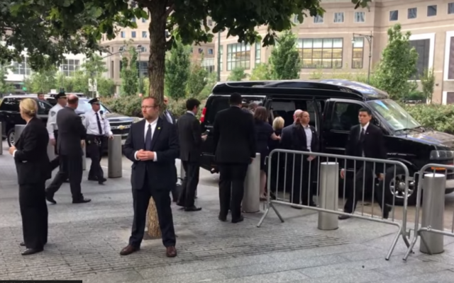 Clinton leaves 9/11 ceremony after 'overheating,' video shows her ...