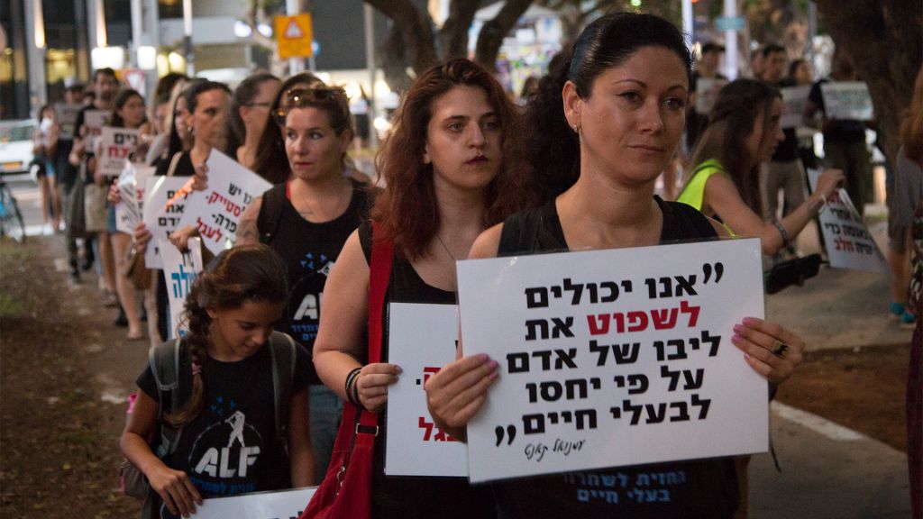 Animal rights activists hold silent protest in Tel Aviv | The Times of ...