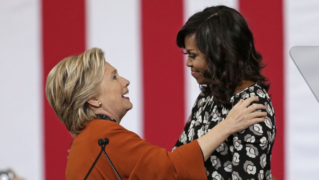 Michelle Obama, Clinton on campaign trail in first joint appearance ...