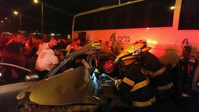 Victims in bus-car crash said to be twin brothers | The Times of Israel