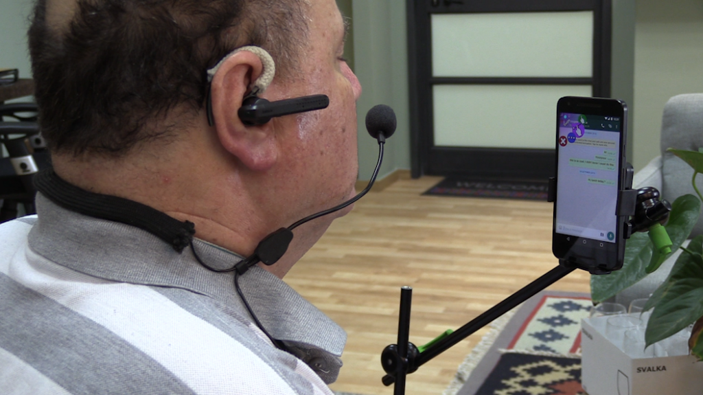 Hands-free phone opens worlds for paralyzed users | The Times of Israel