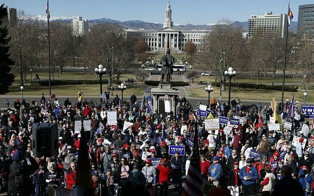 Supporters hold 'March 4 Trump' rallies around US | The Times of Israel