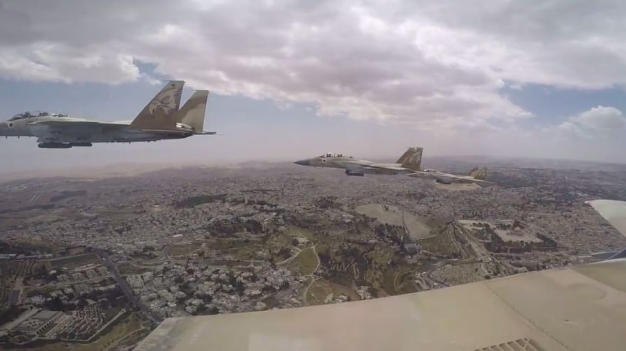 Fighter jets capture stunning footage of Israel at 69 | The Times of Israel