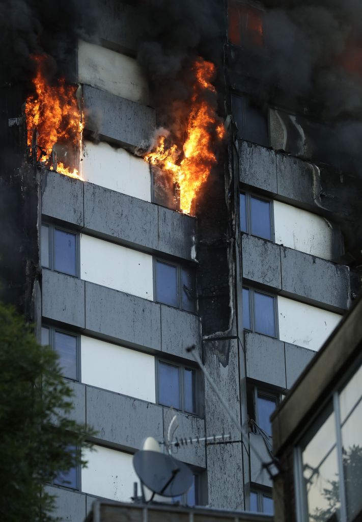 Massive blaze engulfs 27-story apartment tower in London | The Times of ...