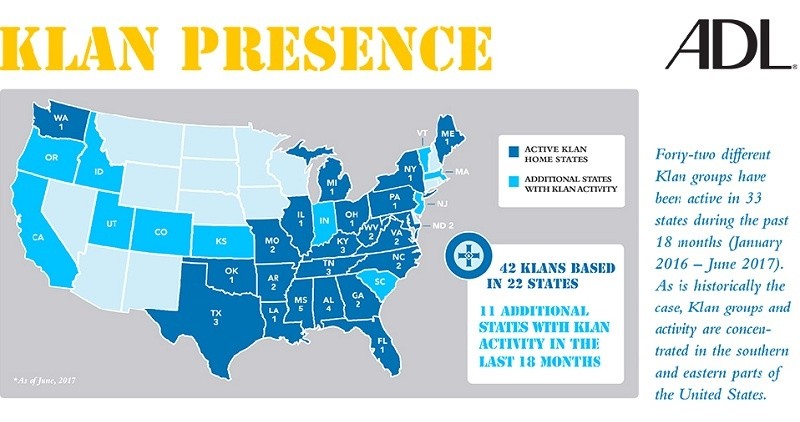 Ku Klux Klan opening new groups, still a threat in America - ADL | The ...