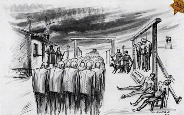 Auschwitz exhibits Jewish ex-prisoner's depictions of the camp | The ...
