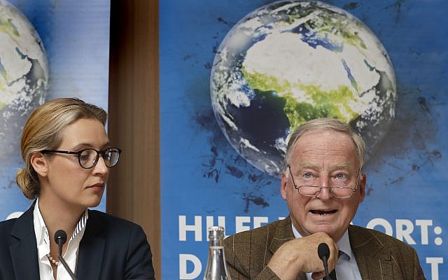 German right-wing party on course to enter parliament | The Times of Israel