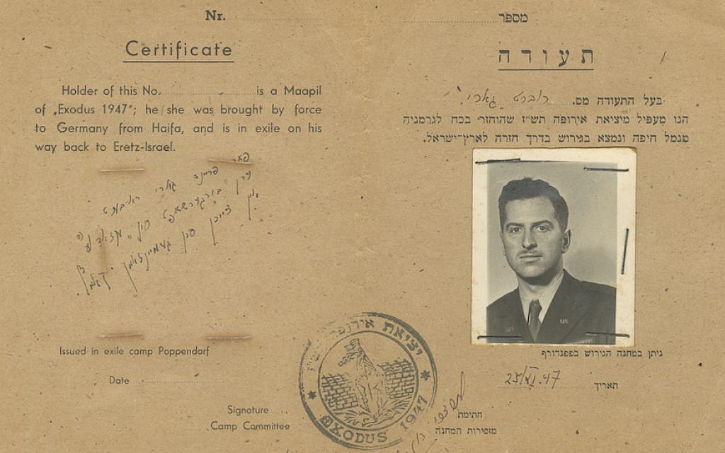 Incredible photos of Holocaust survivors from the SS Exodus up for ...