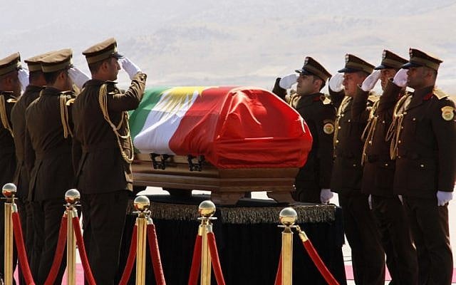 Tens of thousands attend funeral of Iraq's Kurdish ex-president | The ...