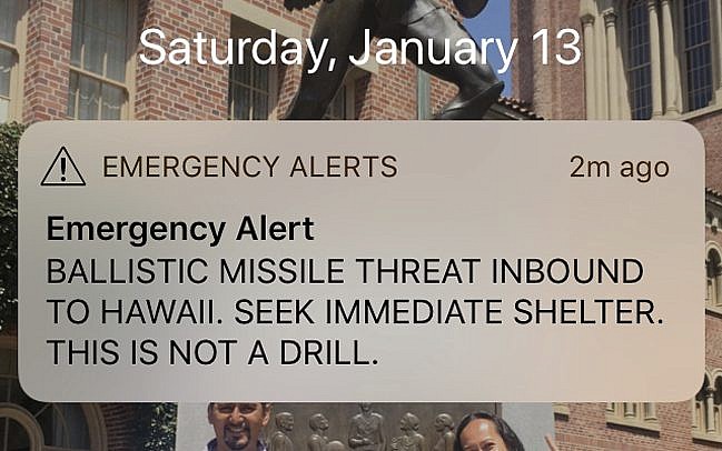 Hawaii missile-alert mistake feeds doubts about a real US emergency ...