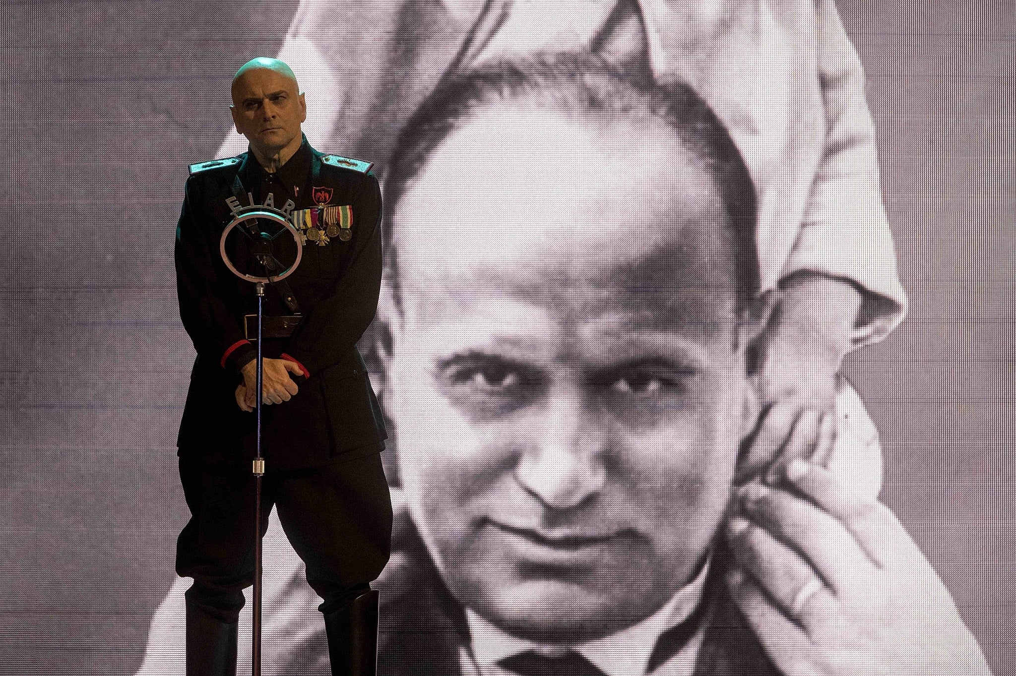 Mussolini Image Of The Caporal Benito Mussolini Greet The New Year In
