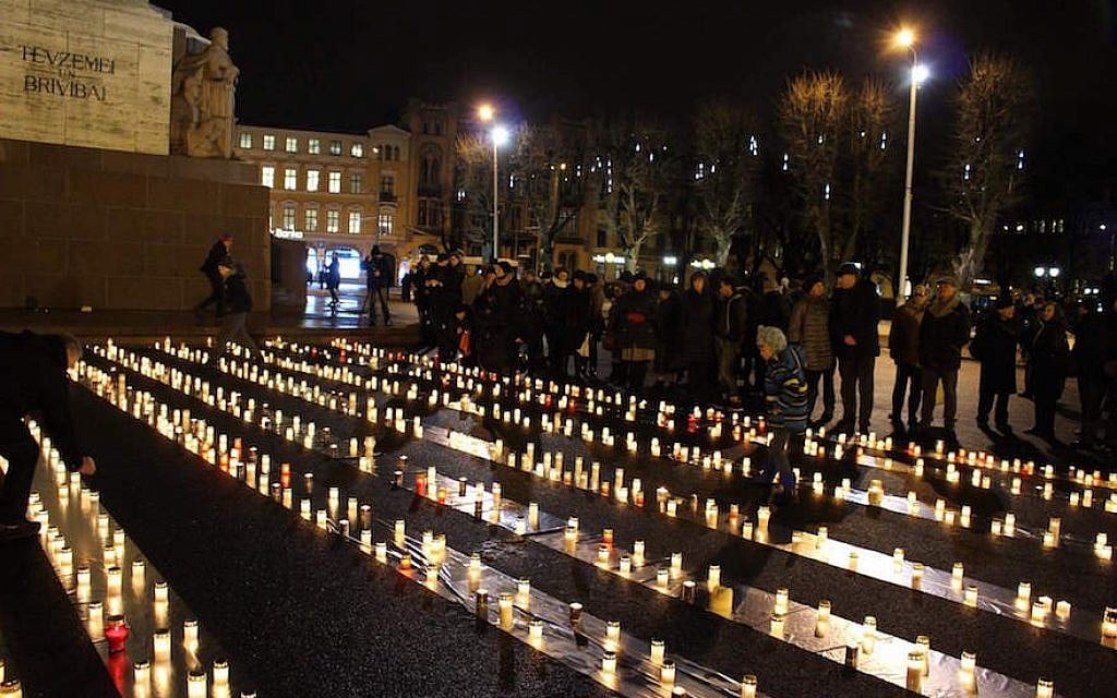 After Nazi SS veterans hold annual march in Latvia square, one woman ...