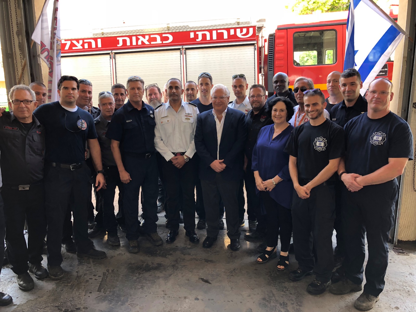 US envoy visits American, Israeli firefighters battling arson attacks ...