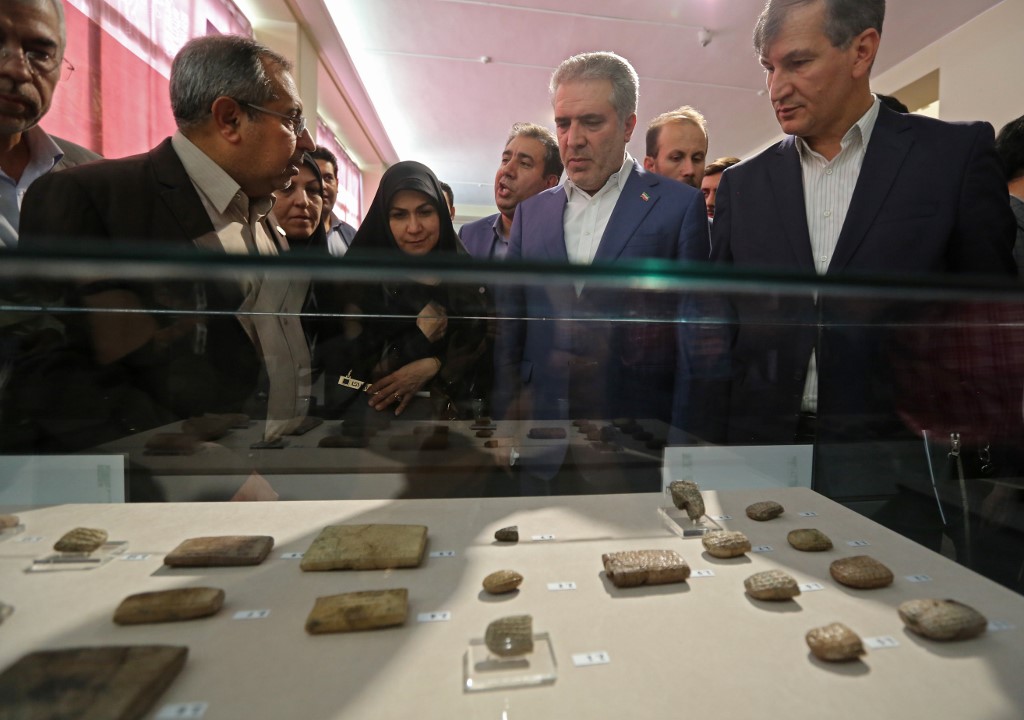 Iran displays ancient clay tablets, returned by US, from empire that ...