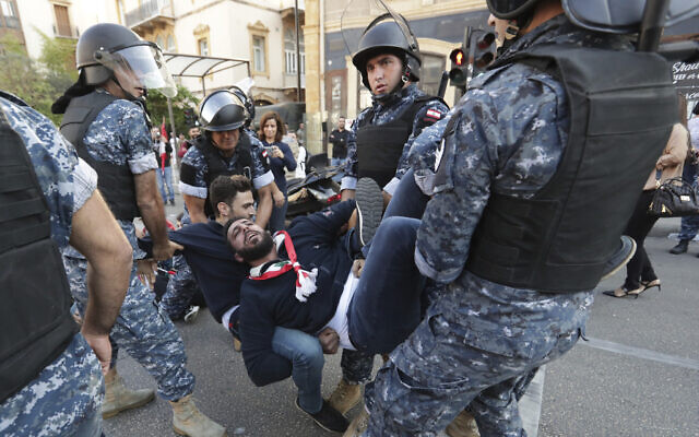 Lebanon protests rage on as politicians stall | The Times of Israel