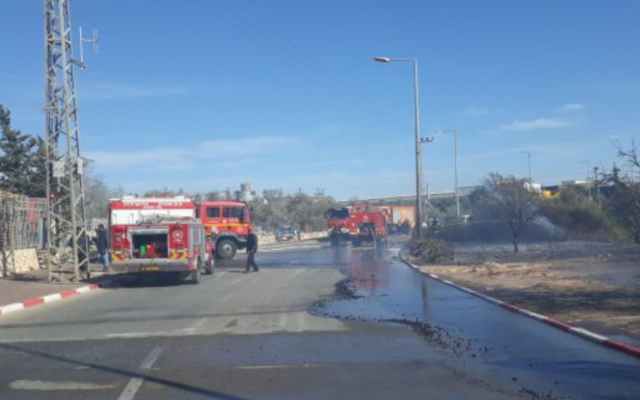 Strong, dry winds spark fires around the country | The Times of Israel