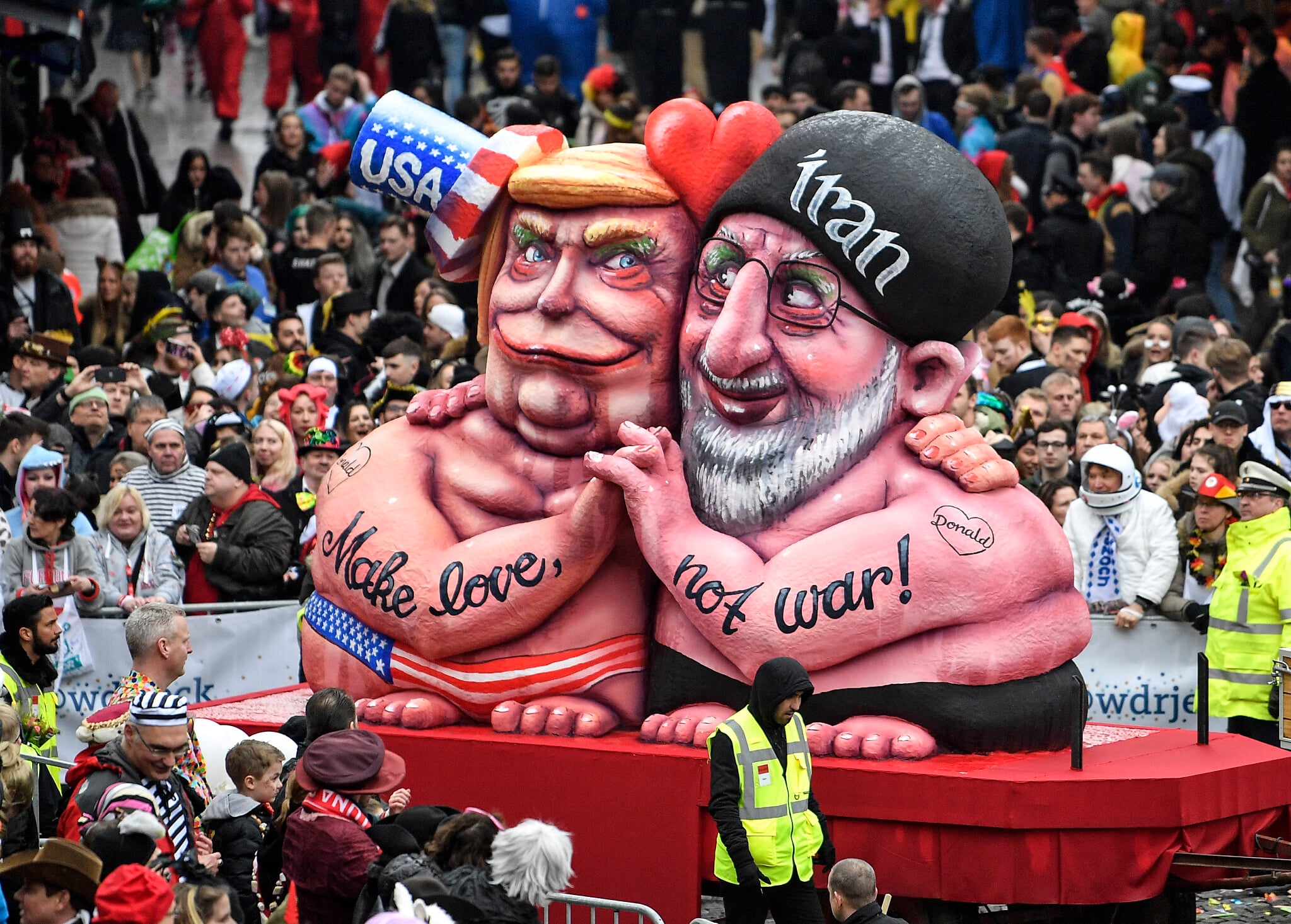 German Carnival floats take aim at racism in wake of deadly gun attack ...