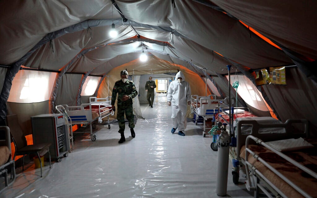 As deaths soar, Iran's military sets up 2,000-bed hospital in ...