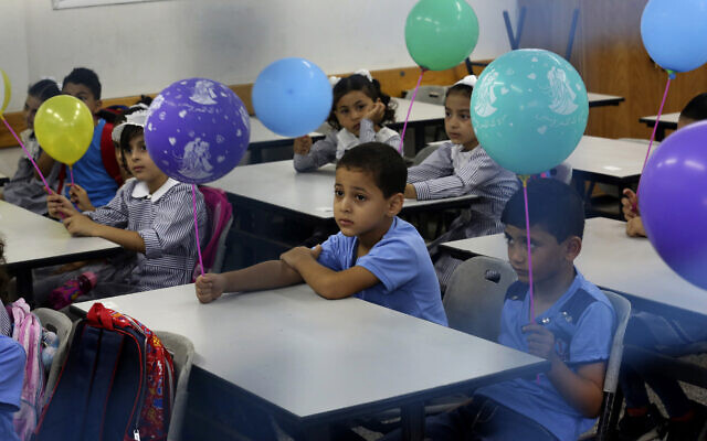 Gaza children back at school with few virus safety measures | The Times ...