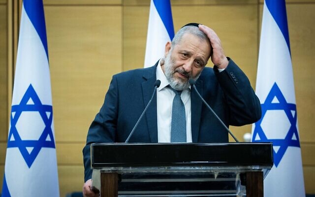 Deri could quit Knesset if Shas heads to opposition -- report | The ...