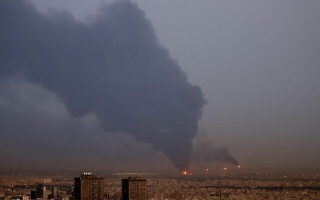 Massive fire breaks out at oil refinery near Iran's capital | The Times ...
