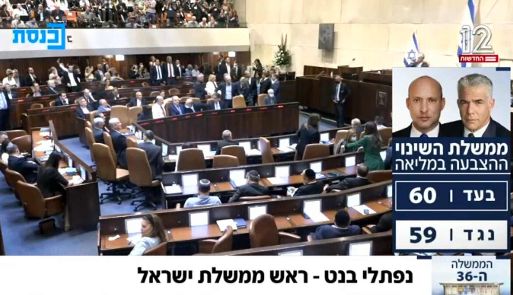 Bennett-Lapid government wins Knesset majority; Netanyahu is out after ...