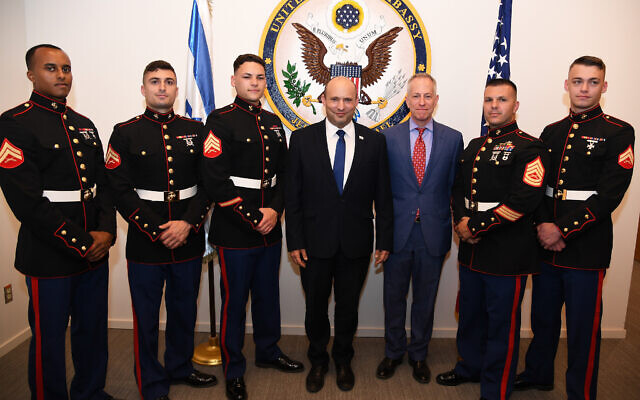 At US embassy, Bennett pushes for return of bipartisan backing for ...