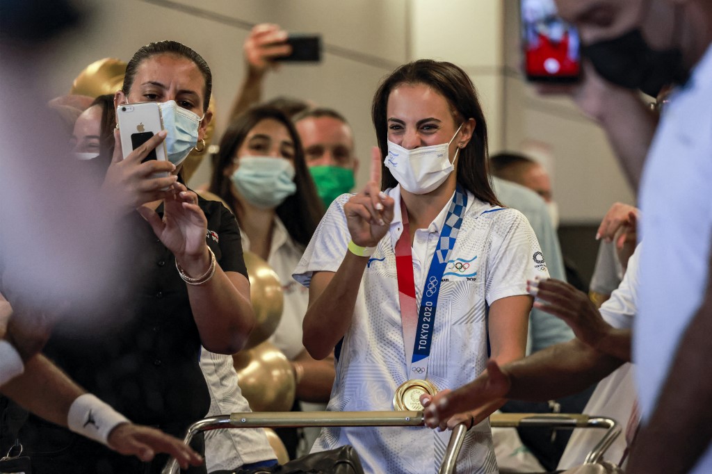 'Delighted to be back in Israel': Olympic champion Linoy Ashram ...