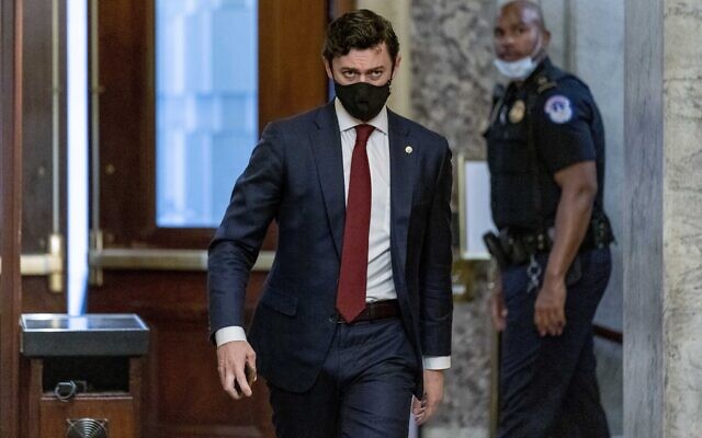 Unlike fellow Dems, Jewish senator Ossoff favors tight-lipped approach ...