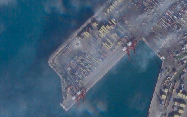 Satellite images show smoldering wreckage at Syria port after alleged ...