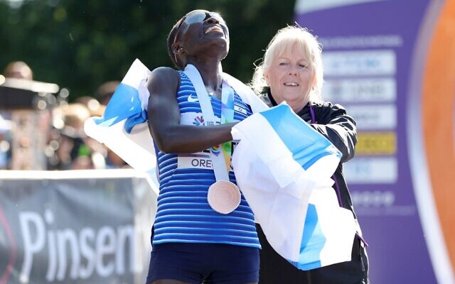 Israel's Lonah Chemtai Salpeter wins marathon bronze at World Athletics ...